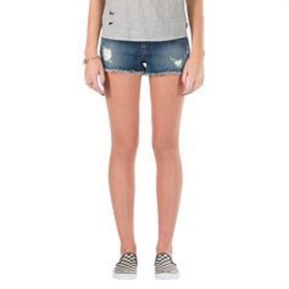 Vans Vintage Mini Cut Off Distressed Jean Shorts 0 - Gem